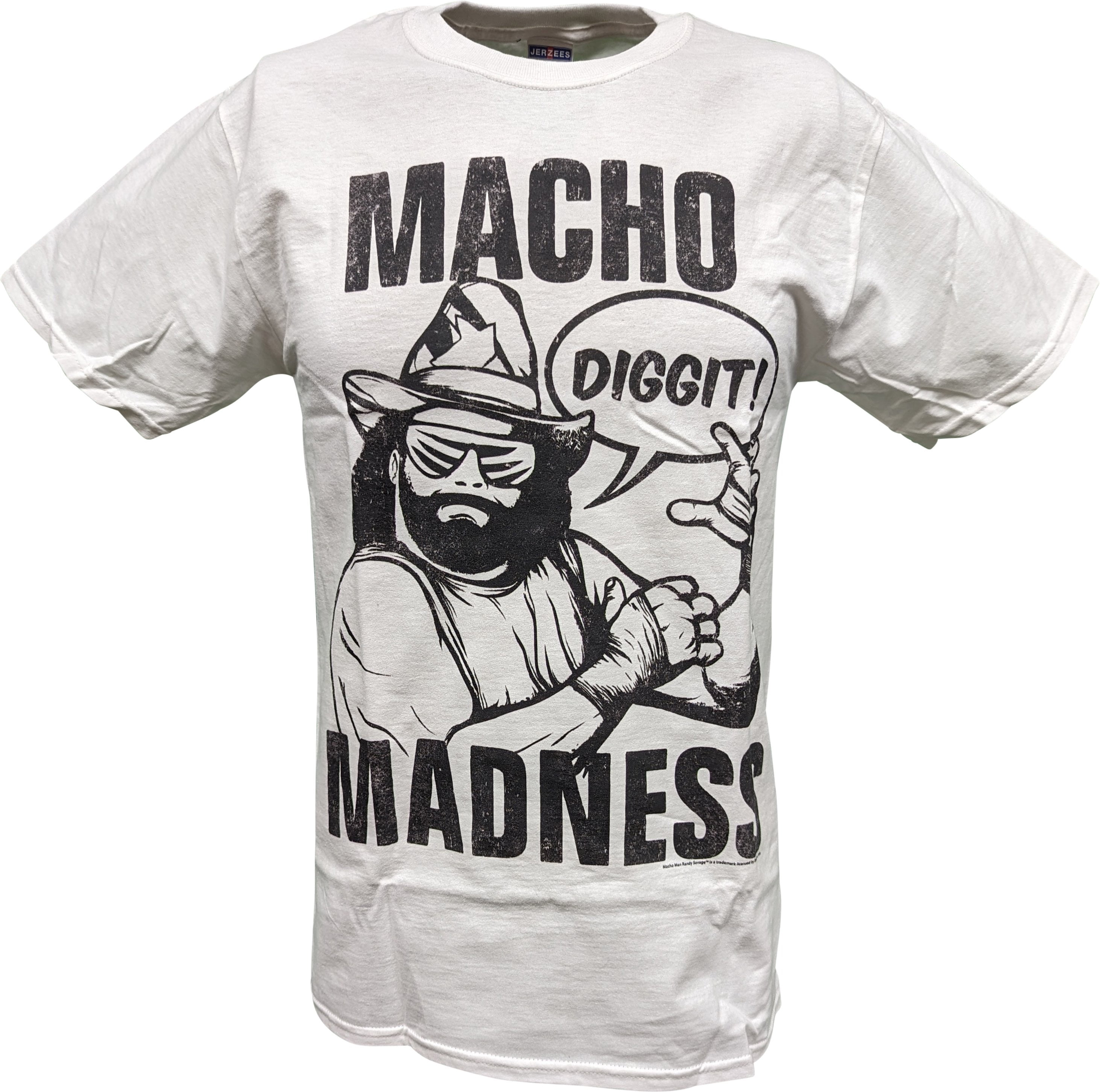 Macho Man Madness Randy Savage Diggit Mens White T-shirt S - Walmart.com