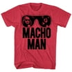 Macho Man Randy Savage Old School Neon Purple Heather Adult T-Shirt ...