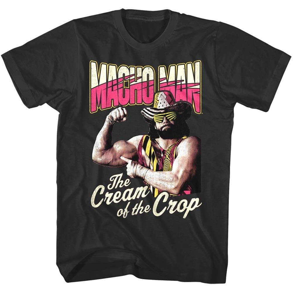 Macho Man Randy Savage Cream of The Crop Men's T Shirt Wrestling Legend ...