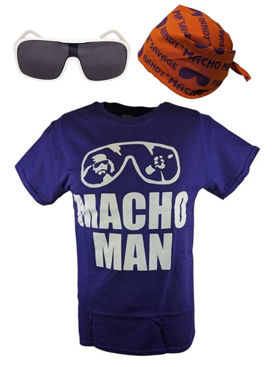 Macho Man Randy Savage Purple Orange Boys Kids Youth Costume - Walmart.com