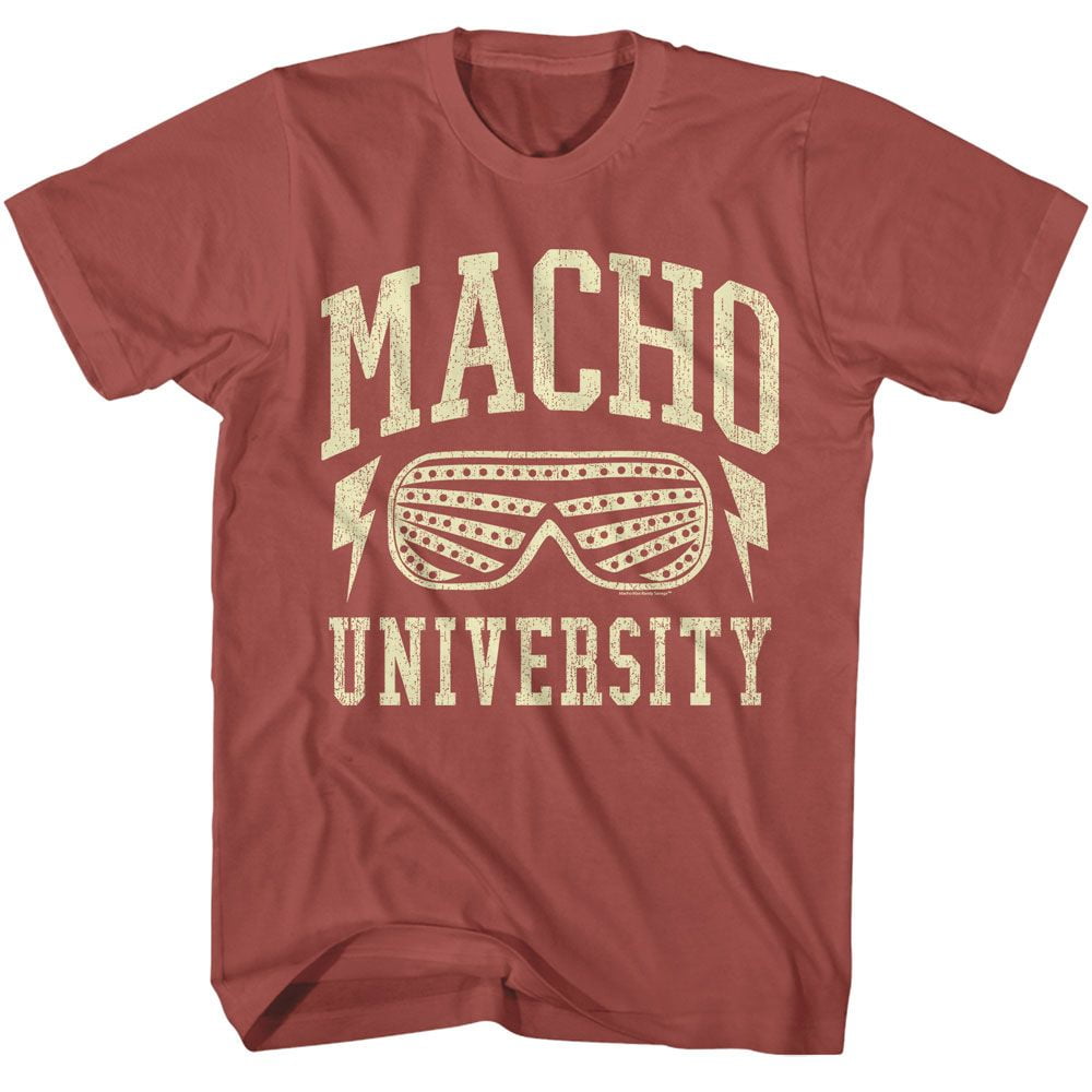 Macho Man University Men's T Shirt (Terracotta, AdultM) - Walmart.com
