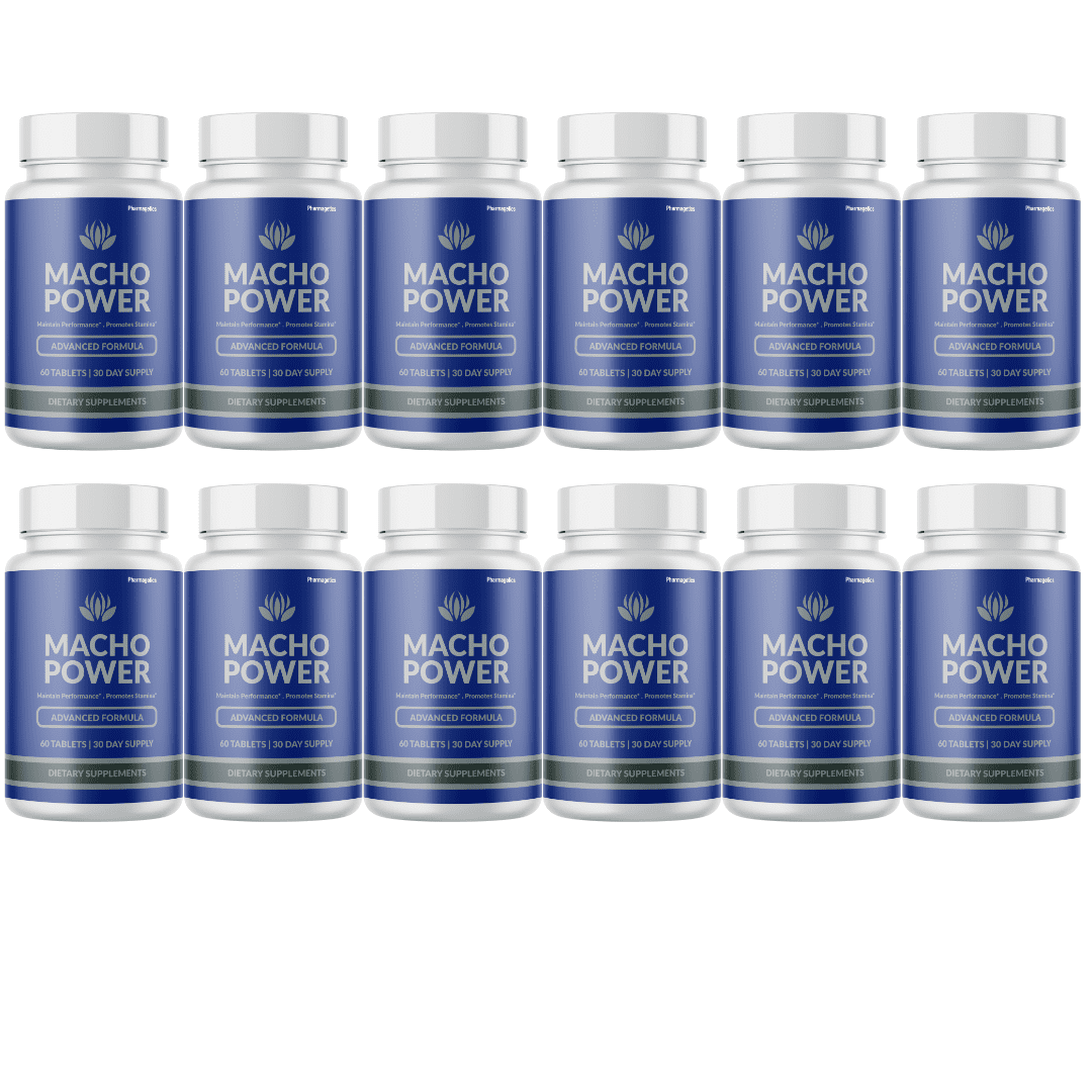 Macho Power Male, Macho Power Tablets for Energy and Vitality - 12 ...