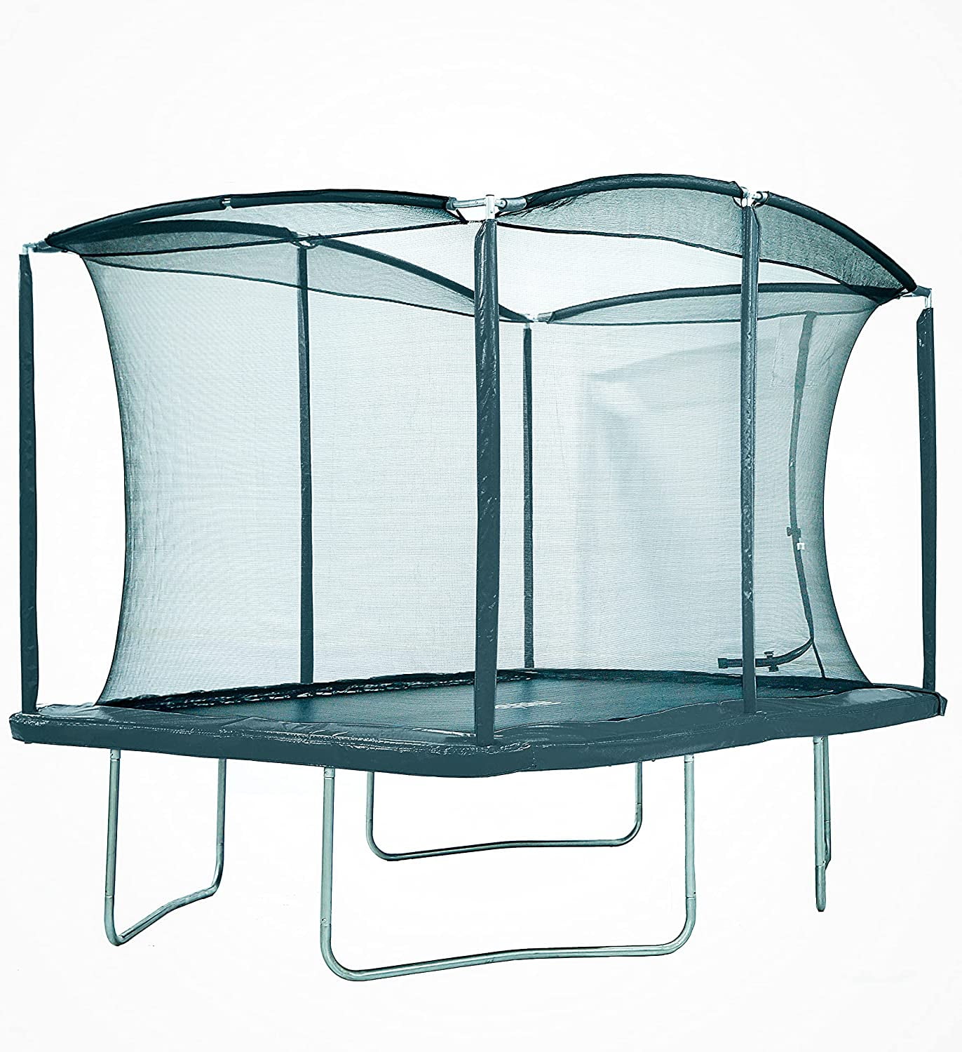 Machrus Moxie 8 x 12 FT Rectangular Outdoor Trampoline Set with Premium ...