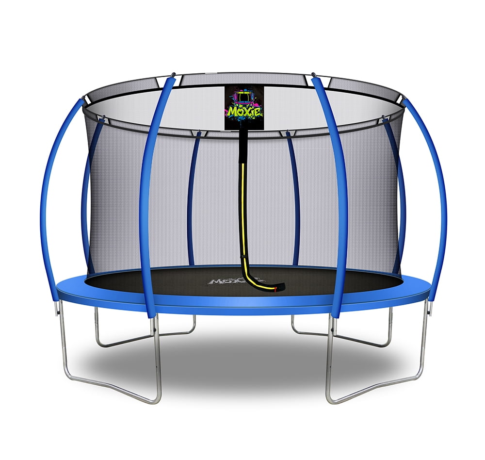 Machrus Moxie Pumpkin-Shaped Outdoor Trampoline Set with Premium Top ...