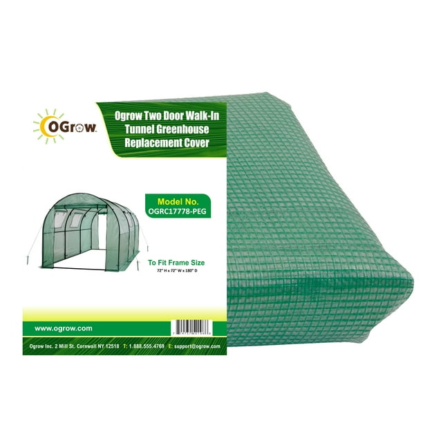 Machrus Ogrow Premium PE Greenhouse Replacement Cover for Your Outdoor ...