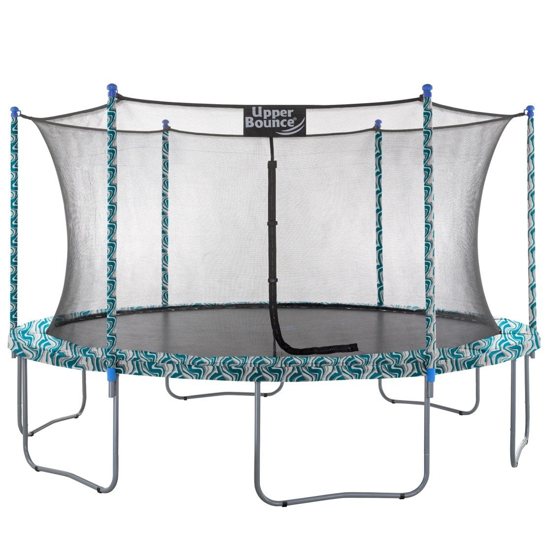 Machrus Upper Bounce 14 FT Round Trampoline Set with Safety Enclosure ...