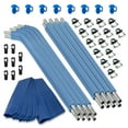 Machrus Upper Bounce Trampoline Enclosure Poles with Foam Sleeves, Caps ...