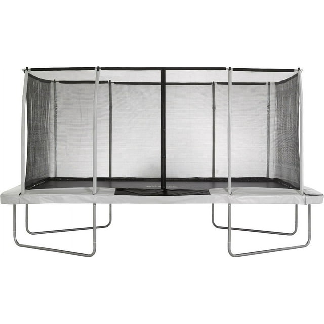 Machrus Upper Bounce 9' x 15' Rectangle Trampoline with Enclosure ...