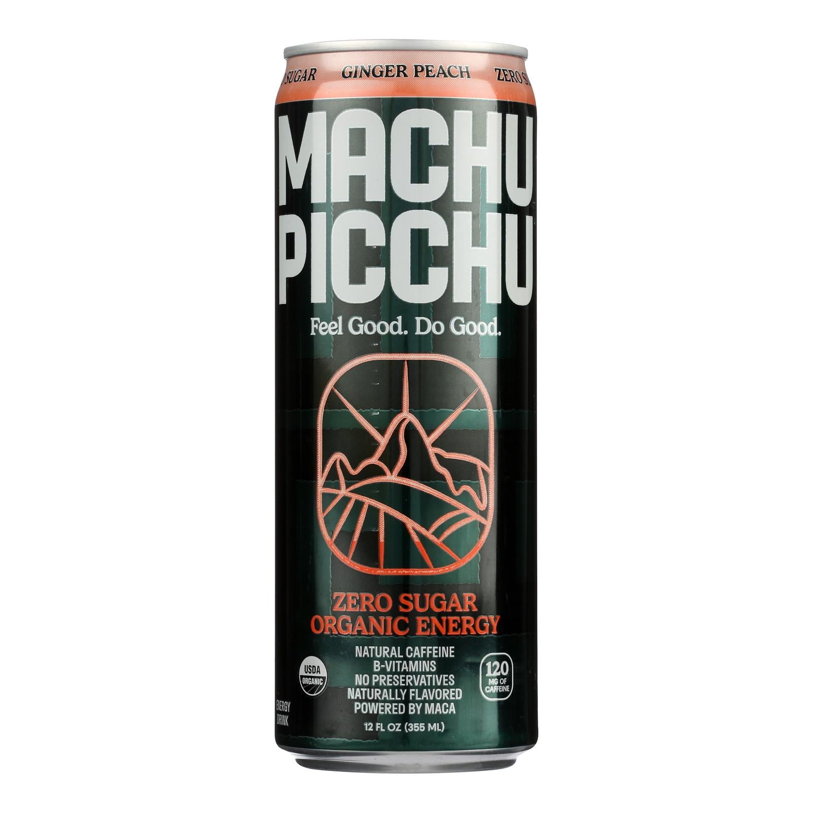Machu Picchu - Energy Drink Ginger Peach - Case Of 12-12 Fz - Walmart.com