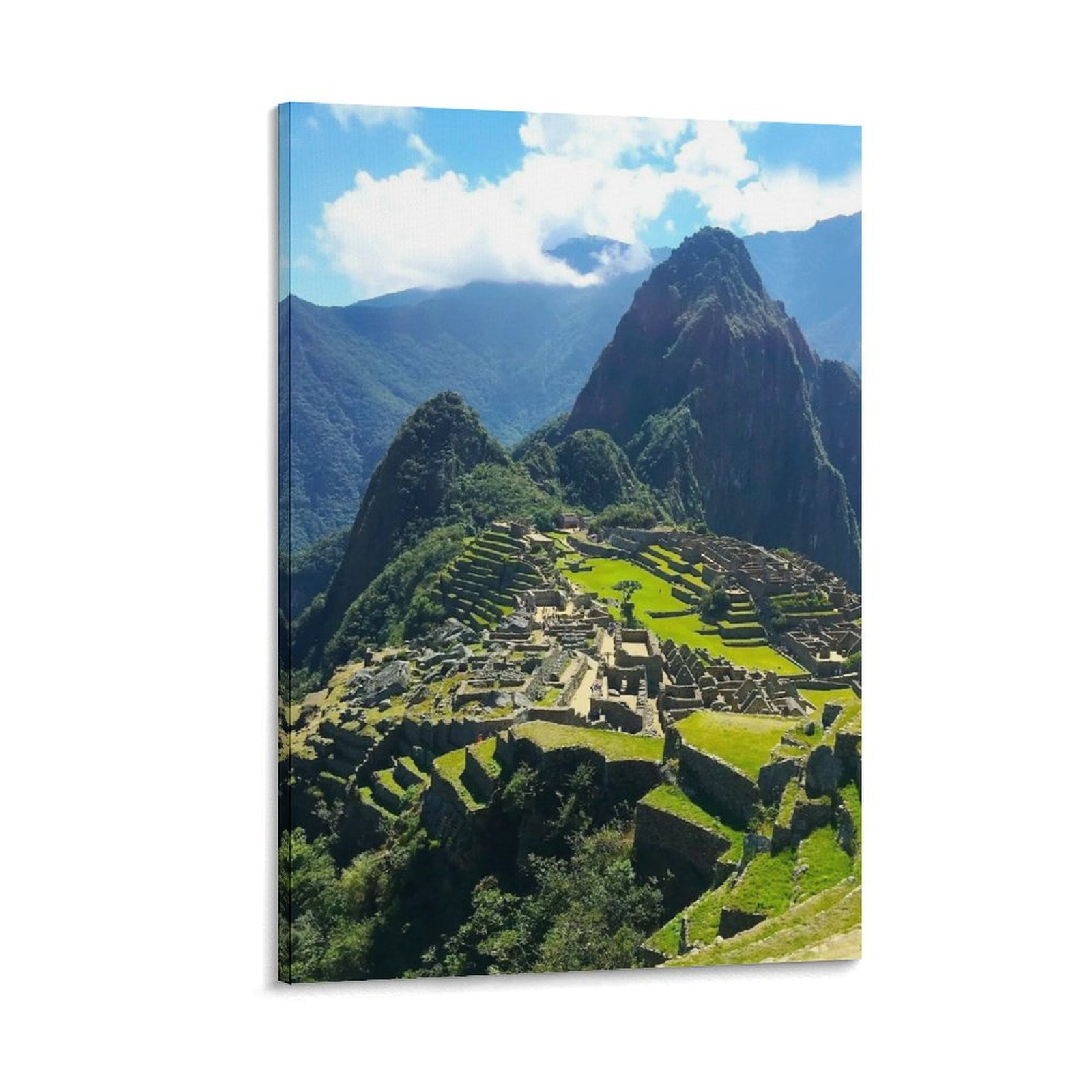 Machu Picchu Peru Famous Tourist Attractions Scenery 2 Canvas Art ...