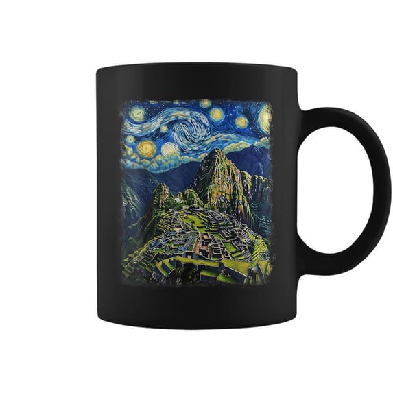 Machu Picchu Peru Inca Starry Night Painting Coffee Mug - Walmart.com