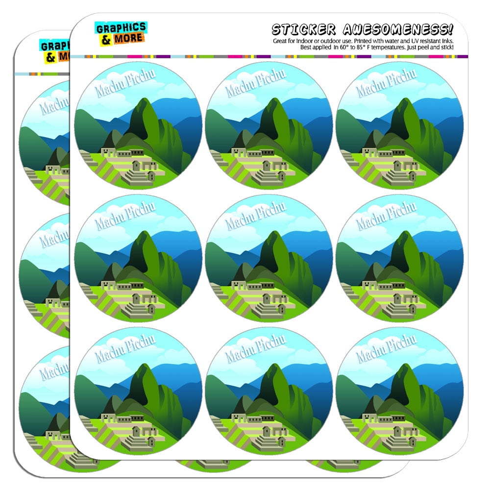 Machu Picchu Peru Travel 2" Scrapbooking Crafting Stickers - Walmart.com