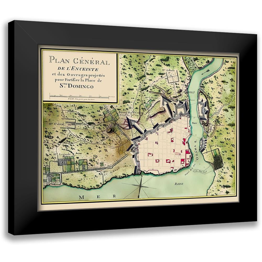 Machuca 14x12 Black Modern Framed Museum Art Print Titled - Caribbean ...