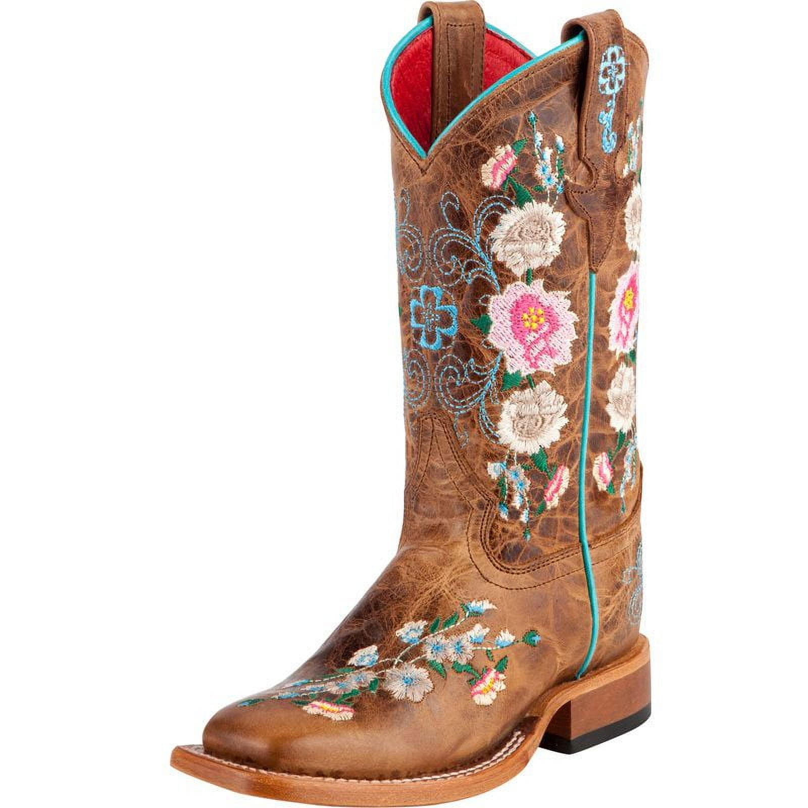 Macie Bean Girls' Little Honey Bunch Western Boot Square Toe - MK9012 7 ...