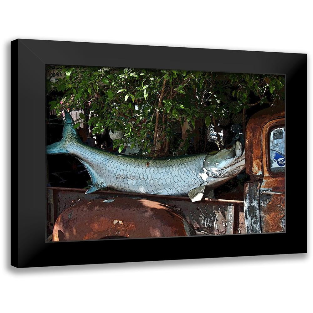 Mack 14x12 Black Modern Framed Museum Art Print Titled - Fish Wagon III ...