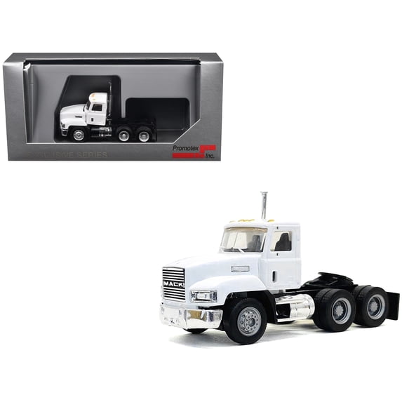 Mack 603 Short Day Cab White 1/87 (HO) Plastic Model Car by Promotex ...