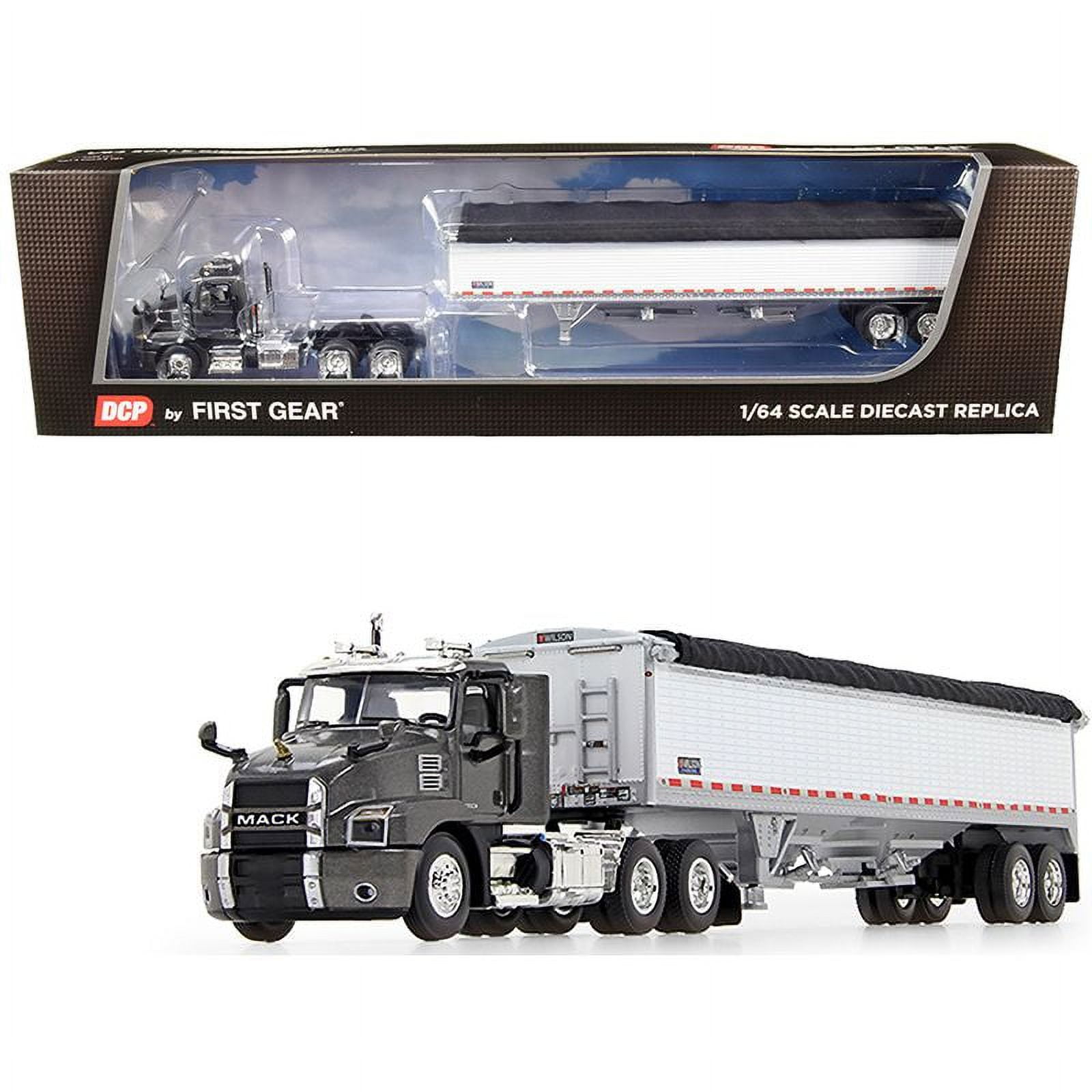 Mack Anthem Day Cab with Wilson PaceSetter High-Sided Tandem-Axle Grain ...