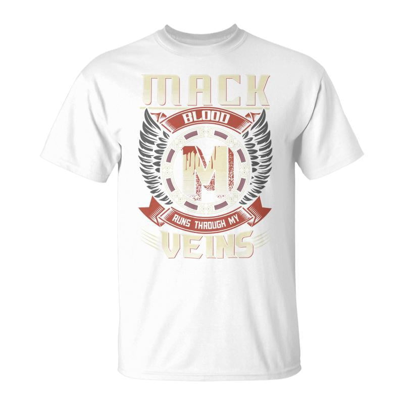 Mack Blood Run Through My Veins Name V9 Unisex Jersey Crewneck Tshirt ...