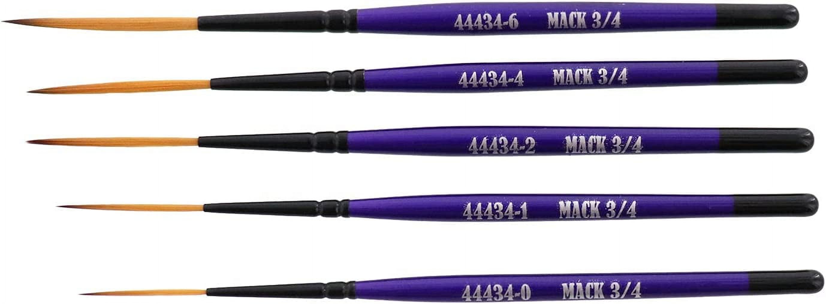 Mack Brush Set of (5) Series 44434 The Virus Scrolling Script ...