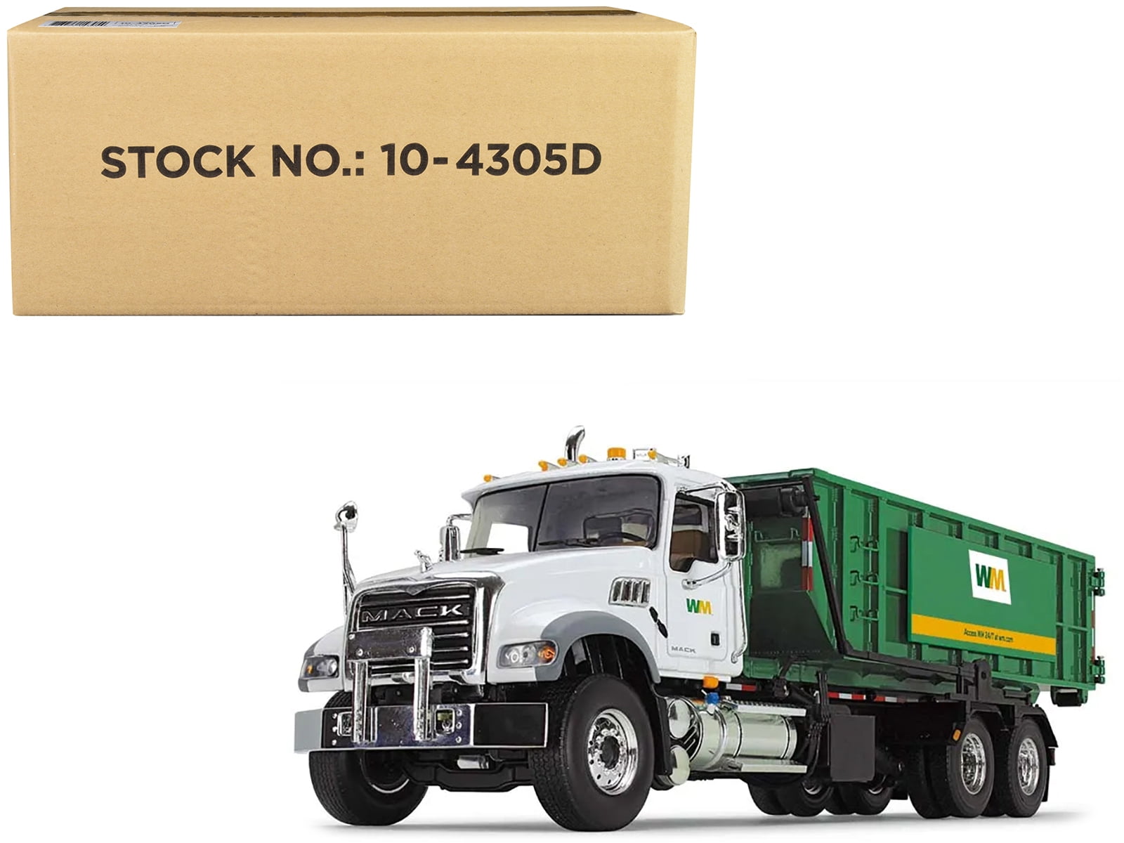 Mack Granite MP "Waste Management" Garbage Truck with Ribbed Roll-Off ...