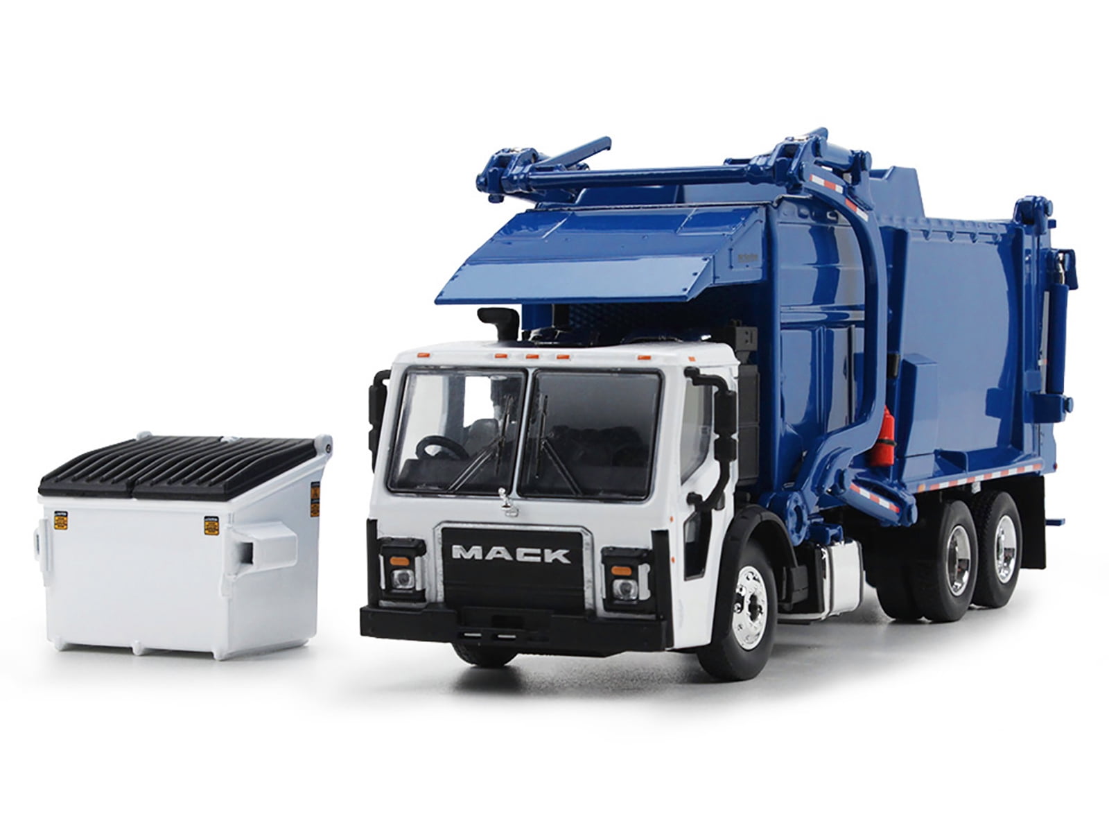 Mack LR Refuse Garbage Truck with McNeilus Meridian Front Loader White ...