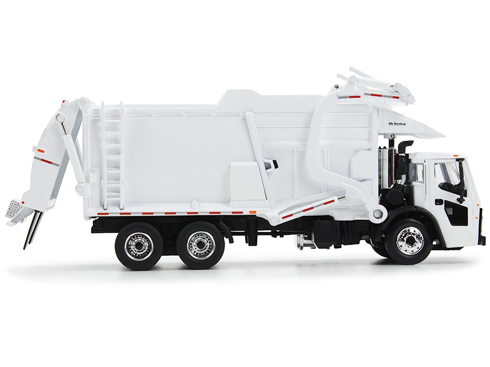 Mack LR Refuse Garbage Truck with McNeilus Meridian Front Loader White ...