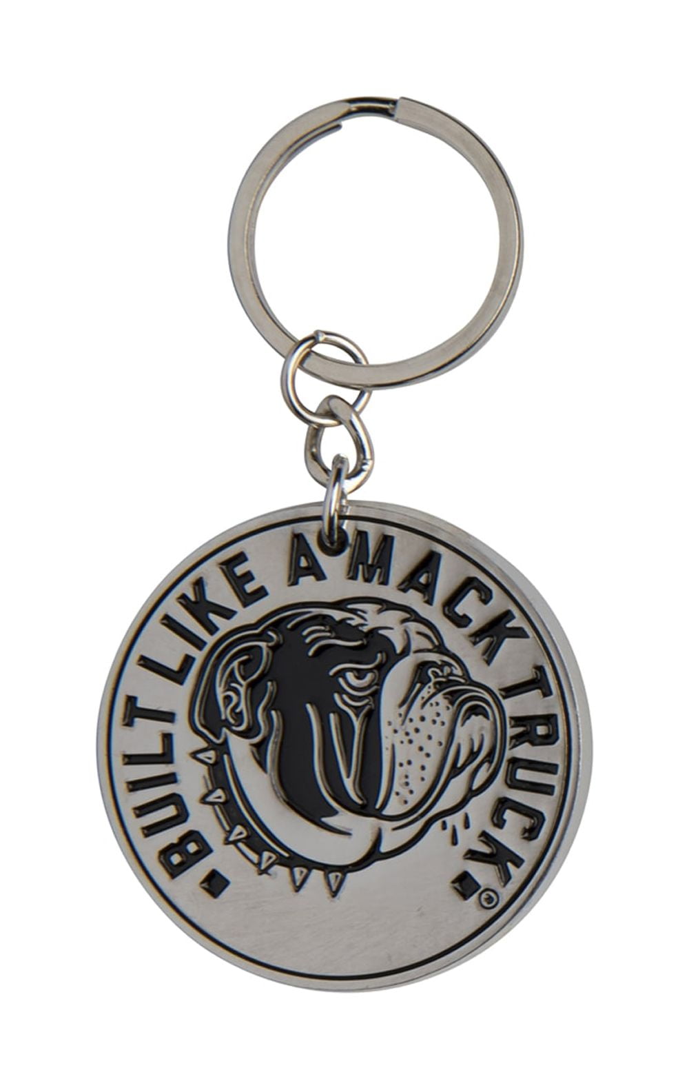 Mack Trucks "Built Like a Mack Truck" Circle Tag Metal Keychain ...