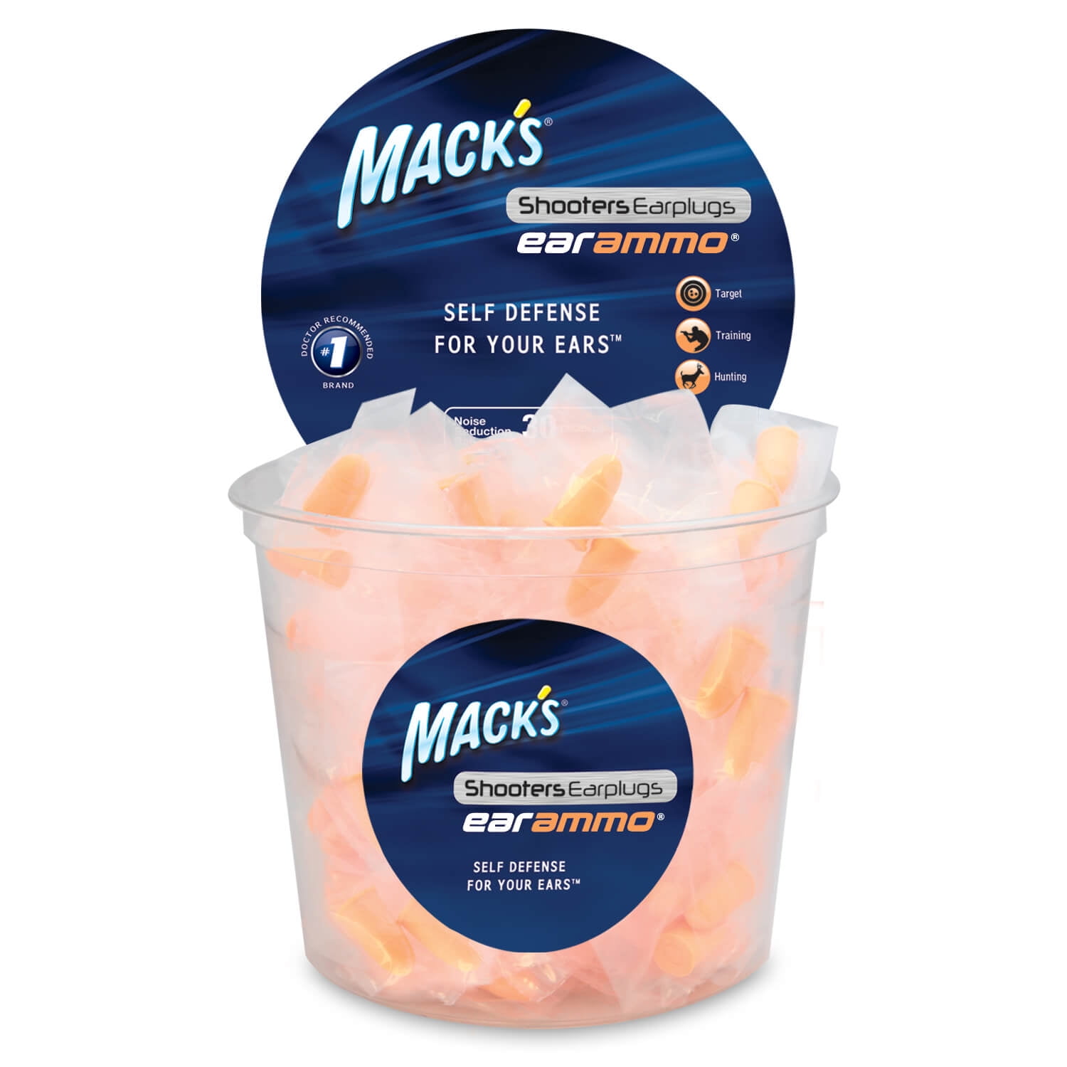 Mack's Ear Ammo Soft Foam Shooting Ear Plugs, 100 Pair – Shooting Ear ...