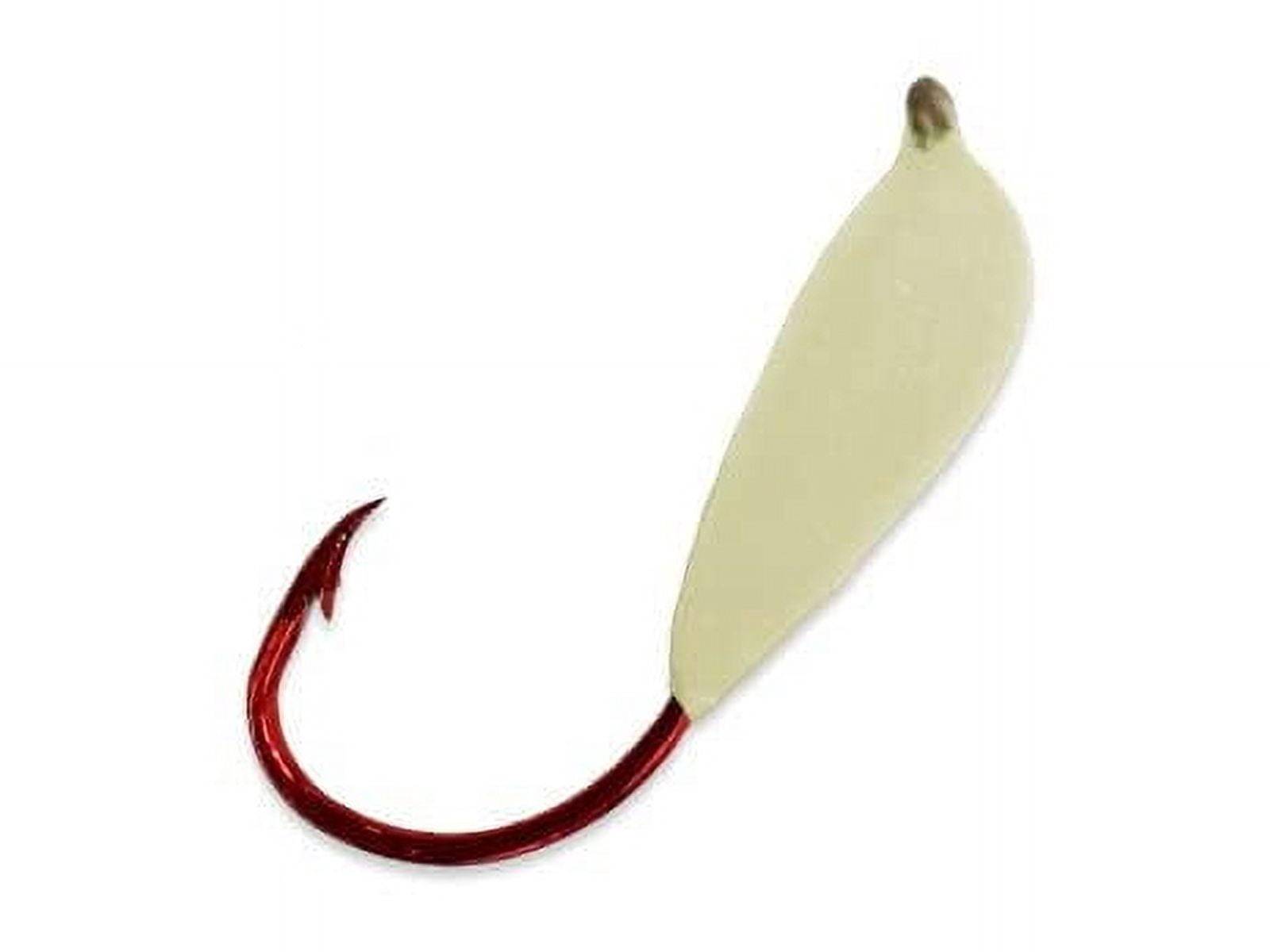 Mack's Lure 02336 Glo Hooks, Snelled Red Hook Maggot White - Walmart.com