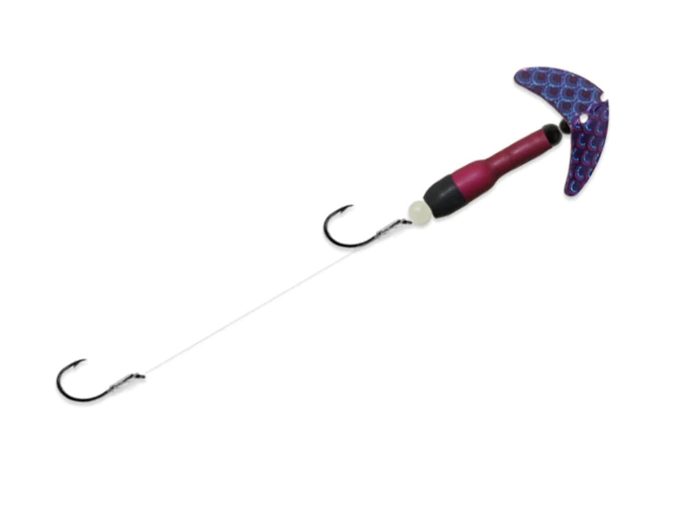 Mack's Lure Wally Pop Crawler Series Floater Rig Purple Scale Purple ...