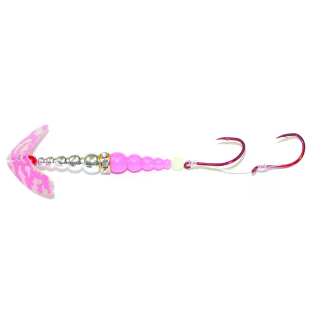 Mack's Lure Double Whammy Kokanee Pro #6 Pink Silver Tiger/Chrome/Pink ...