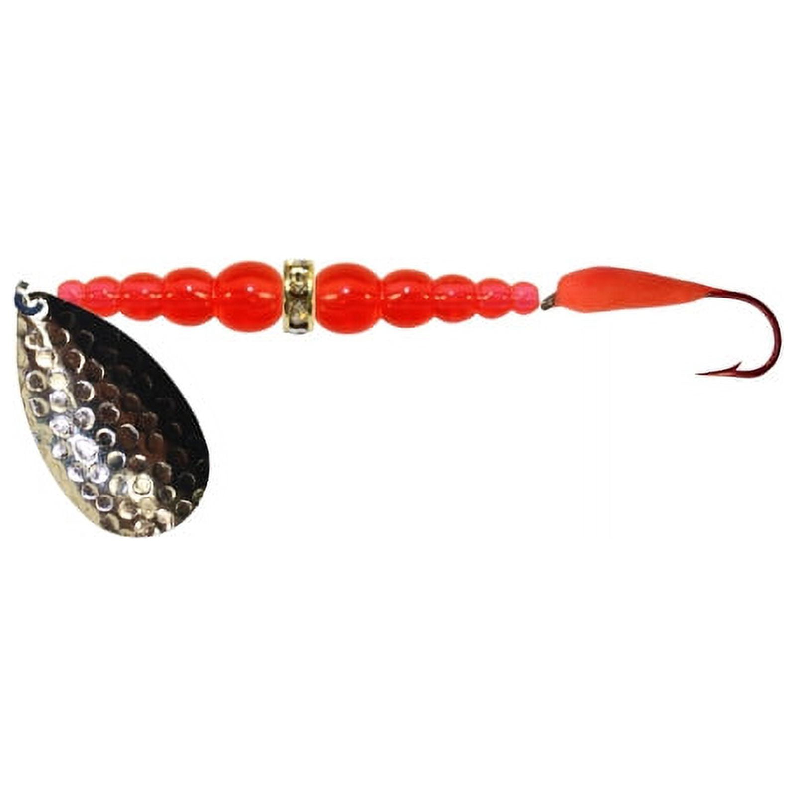 Mack's Lure Kokanee Killer Single Glo Hook Hammered Nickel FlOrange Hot ...