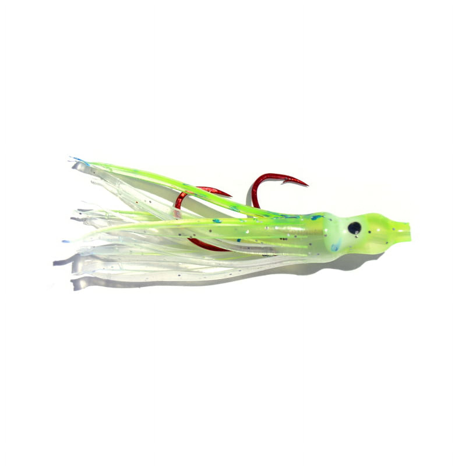 Mack's Lure Pee Wee Hoochie UV 1.5" Chartreuse/Green Glow - Walmart.com