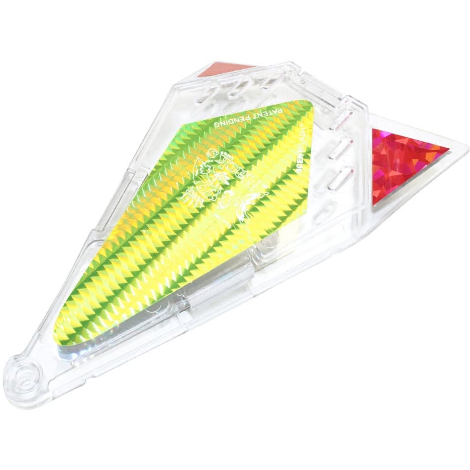 Mack's Lure Scent Flash Tri Flasher Clear UV Silver Chartreuse/Silver ...