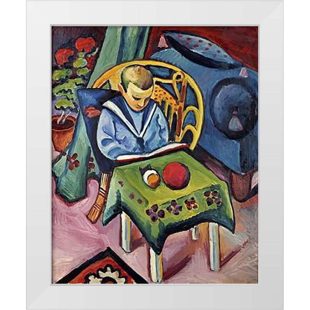 Macke, August 15x18 White Modern Wood Framed Museum Art Print Titled ...