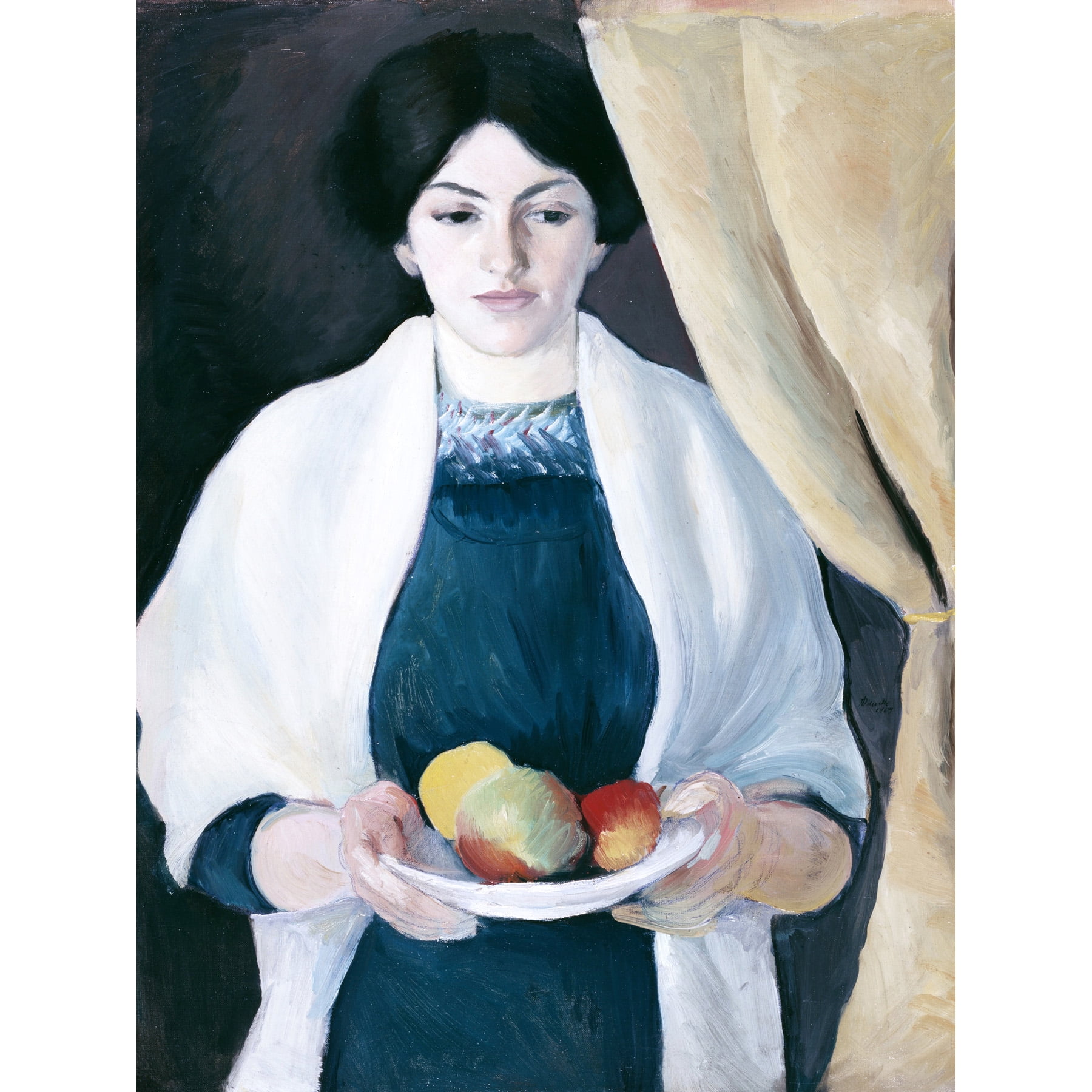 Macke August Portrait With Apples Extra Large Art Print Wall Mural ...