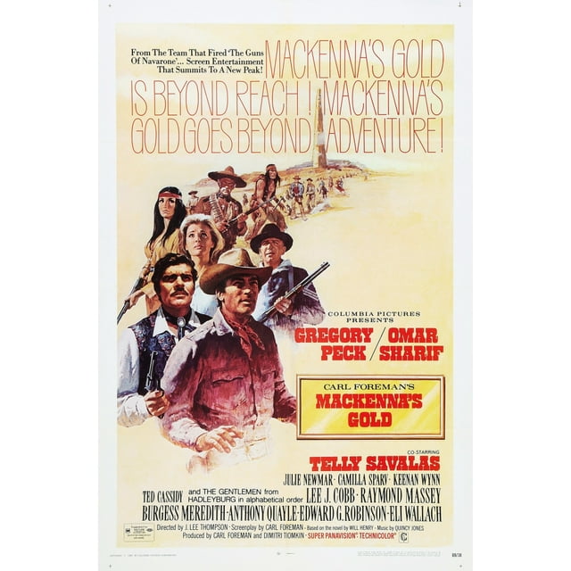 Mackenna'S Gold Us Poster Front To Back: Gregory Peck Omar Sharif ...
