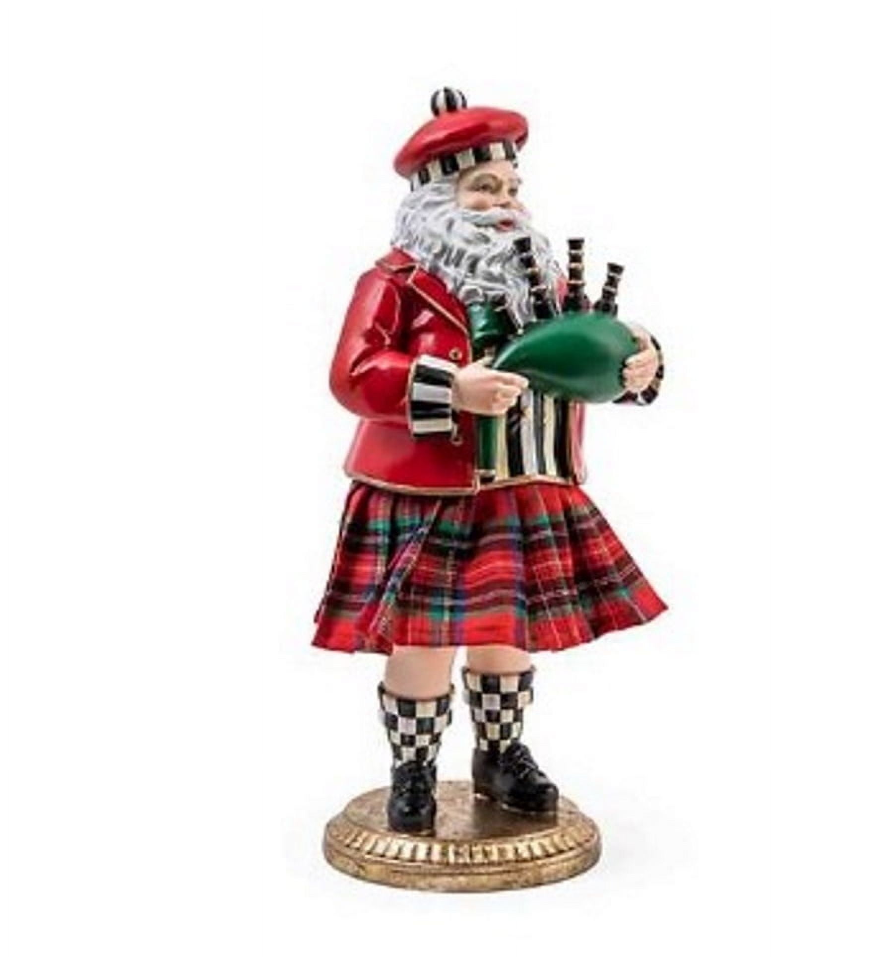 Mackenzie Childs Tartastic Tabletop Santa - Walmart.com