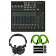 Mackie 1202VLZ4 12-Channel Compact Mixer with Foldable DJ Headphones ...