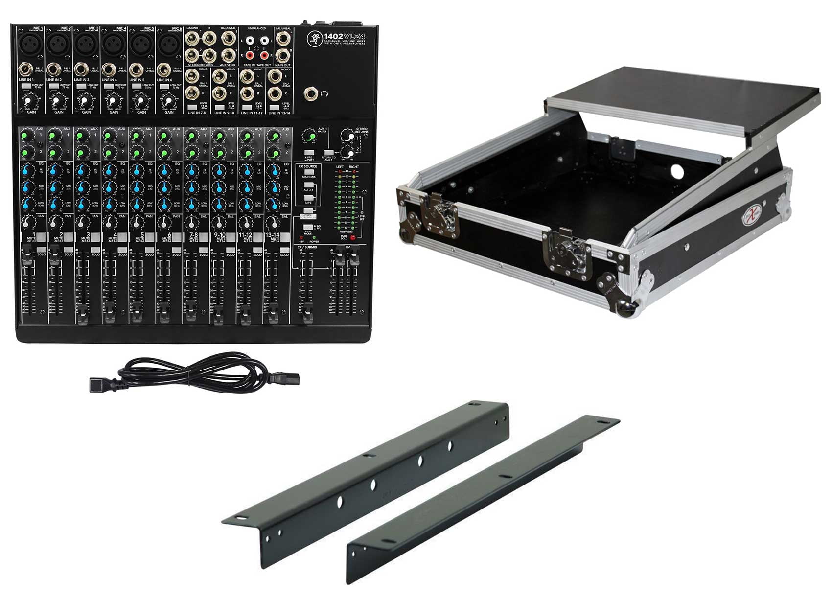 Mackie 1402VLZ4 14-Channel Analog Mixer w/ 6 ONYX Preamps+Rack Ears ...