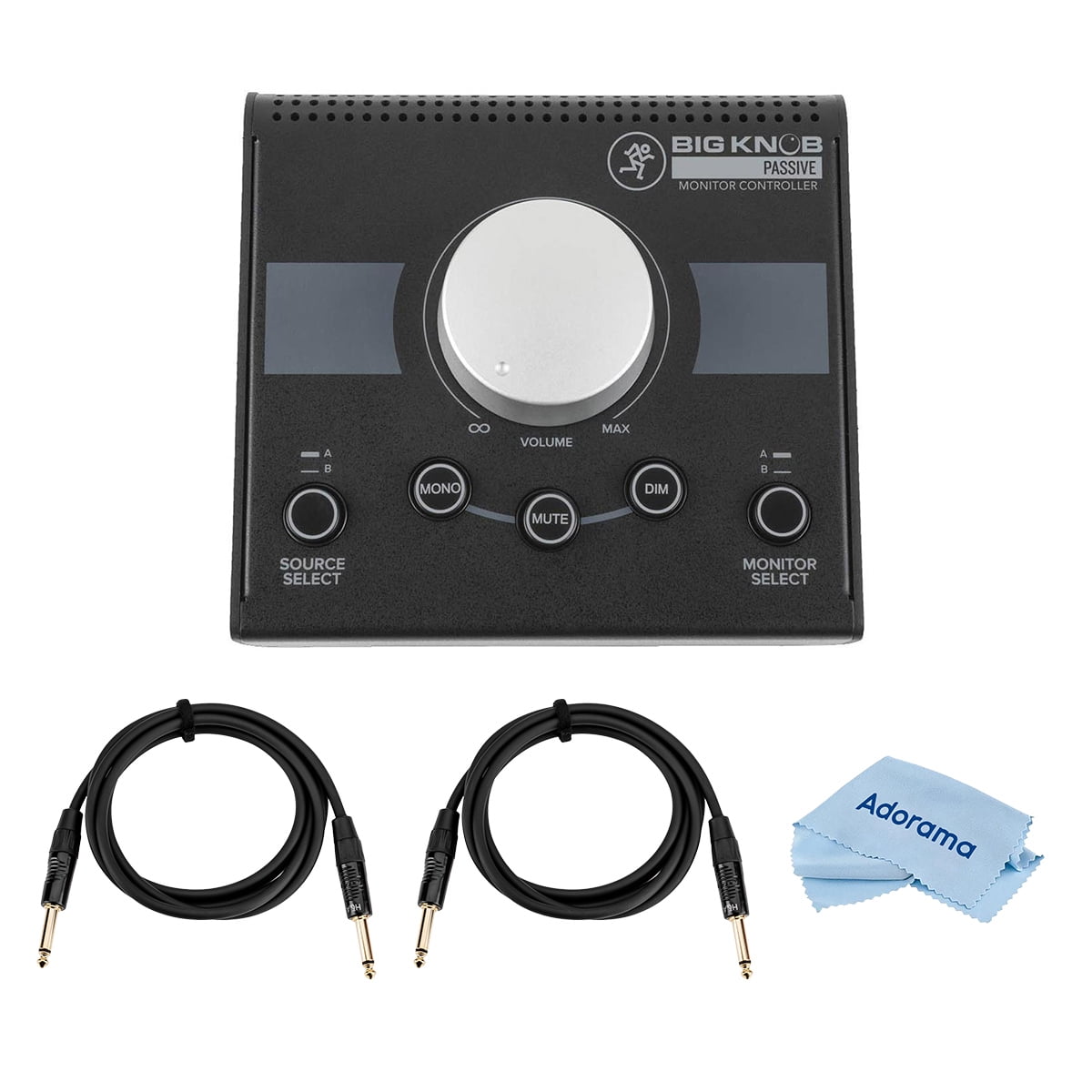 Mackie Big Knob Passive 2x2 Studio Monitor Controller - Bundle With 2x ...