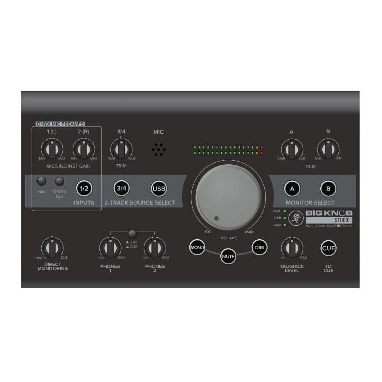 Mackie Big Knob Studio Monitor Controller | Interface - Walmart.com