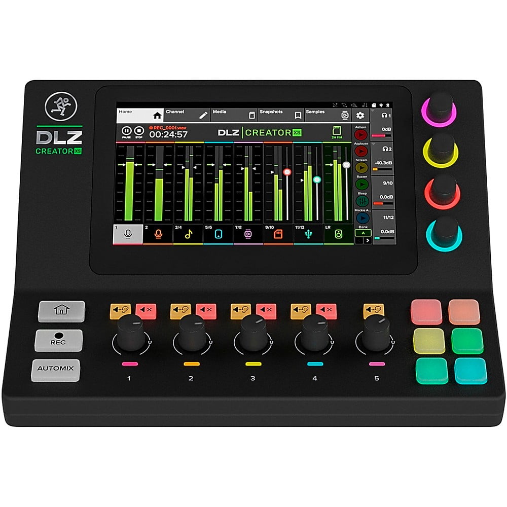 Mackie DLZ Creator XS Compact Adaptive Digital Mixer for Podcasting and ...