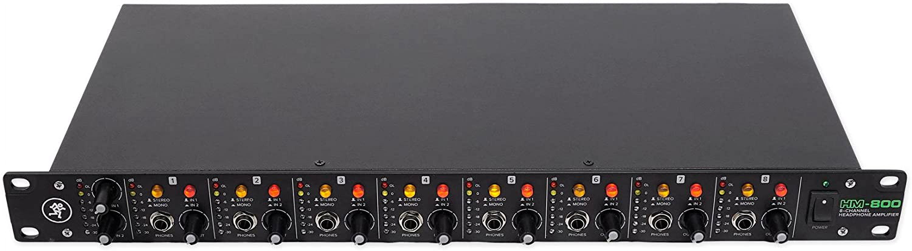 Mackie HM-800 8-Channel Rack-Mountable Headphone Amplifier - Walmart.com