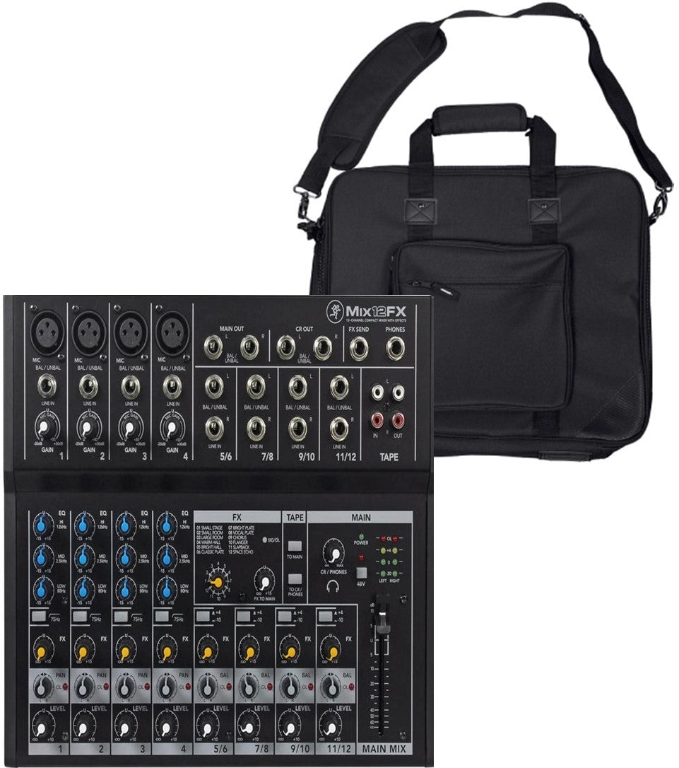 Mackie Mix12FX 12-channel Compact Mixer with Effects & Bag - Walmart.com