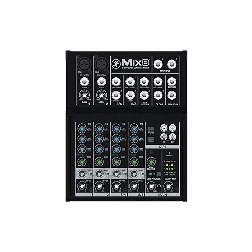 Mackie Mix8 8-Channel Compact Mixer - Walmart.com