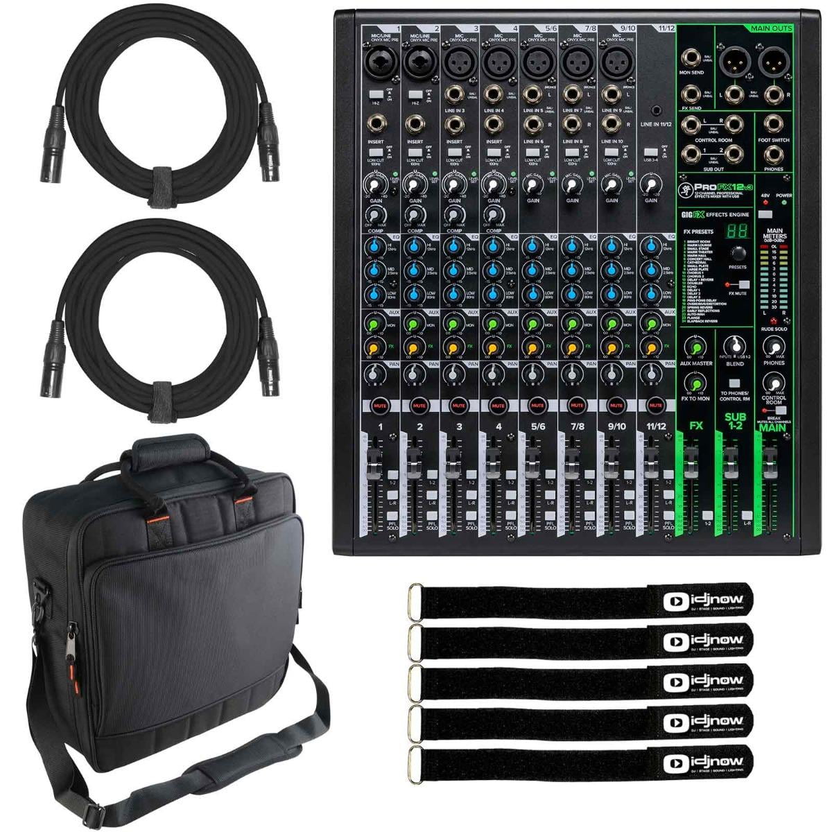 Mackie ProFX12V3 12 Channel Professional Effects Mixer with Gator Cases ...