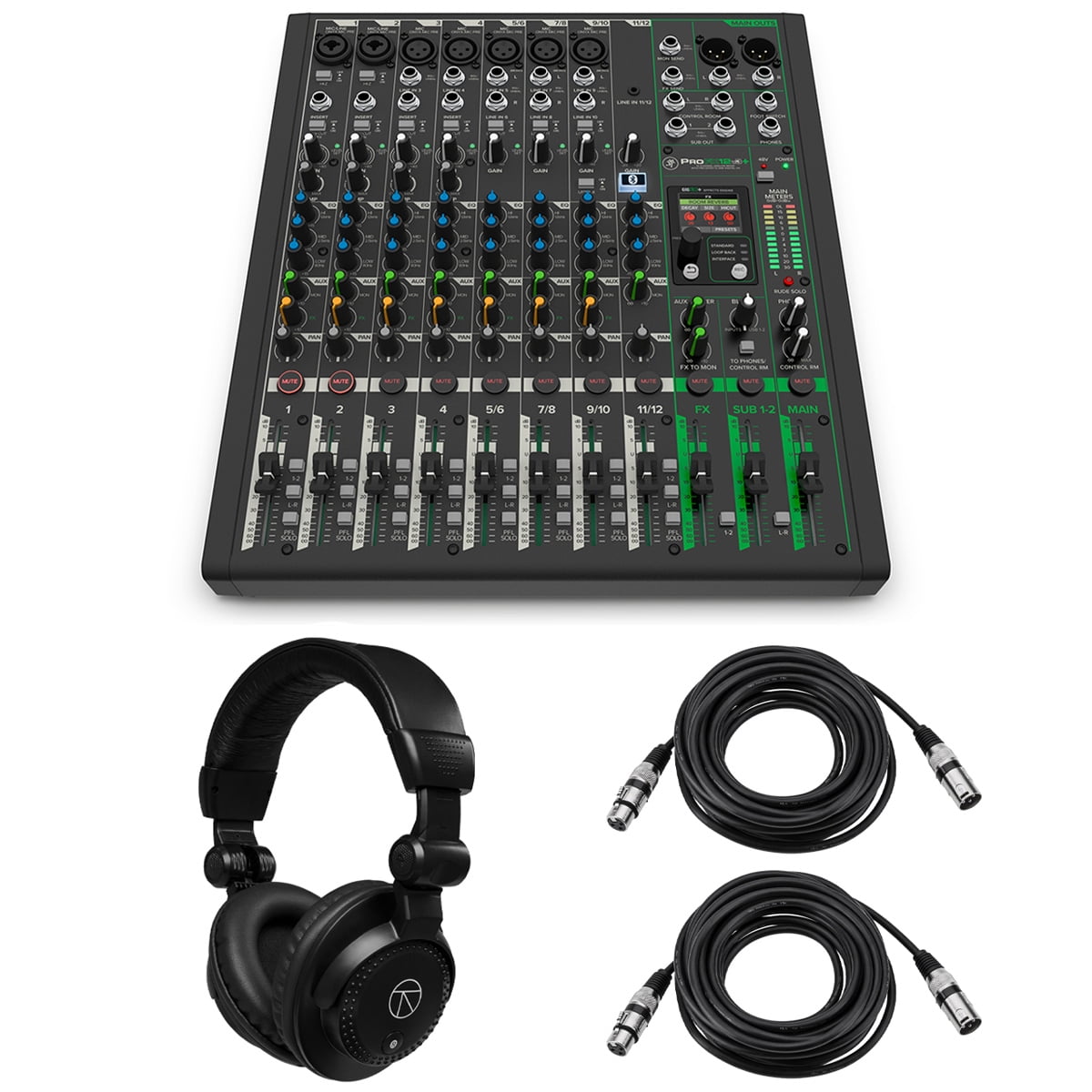 Mackie ProFX12v3+ 12-Channel Bluetooth Analog Mixer with Enhanced FX ...