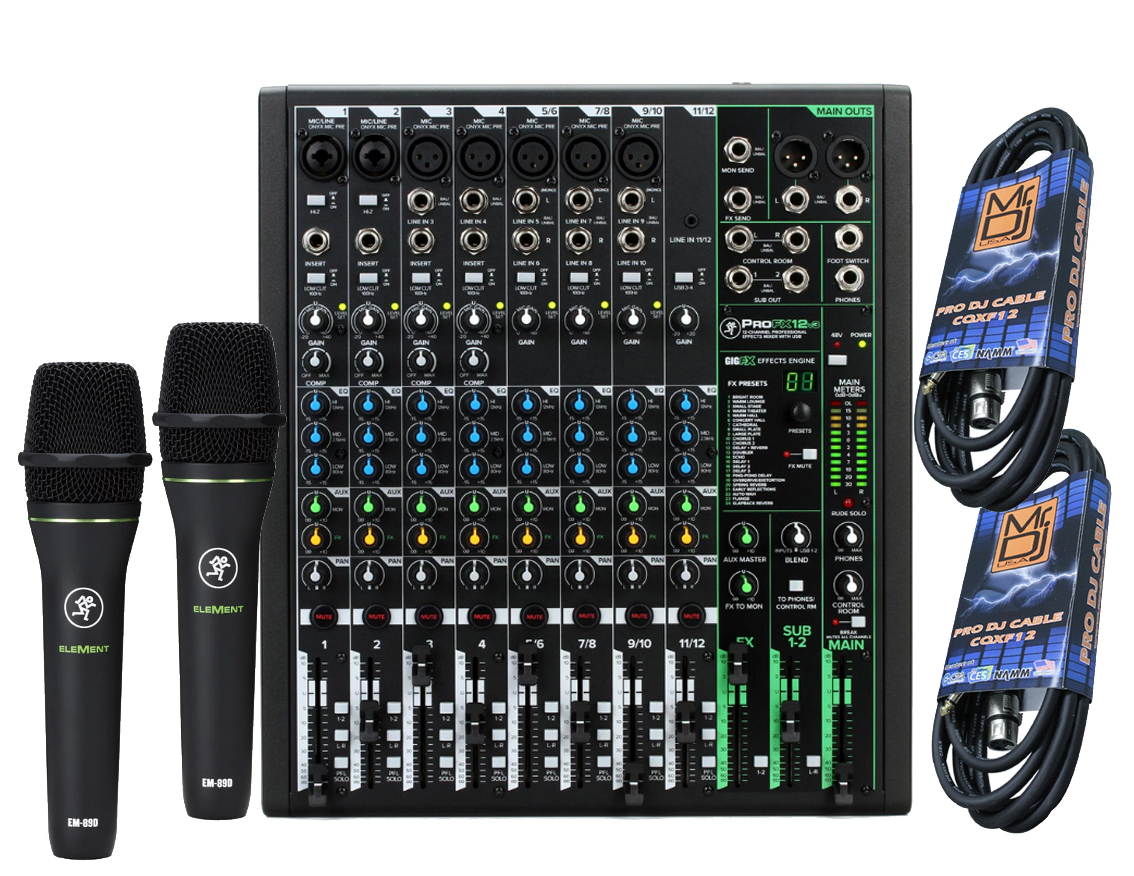 Mackie ProFX12v3 12-Channel Mixer with Built-in Effects and USB +2 ...