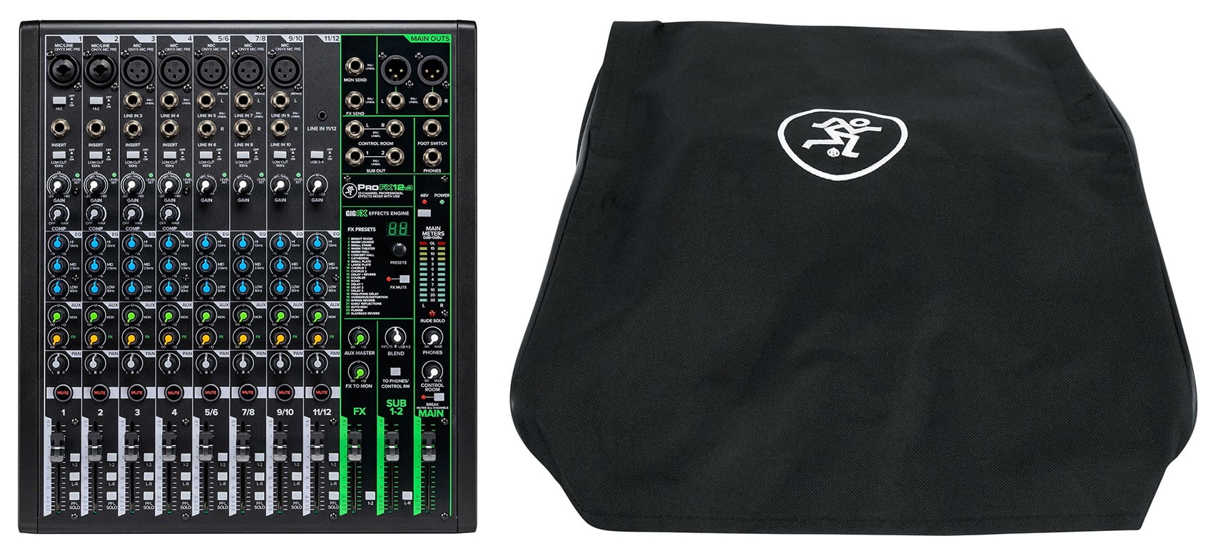 Mackie ProFX12v3 12-Channel Audio Sound Board USB Console System with ...